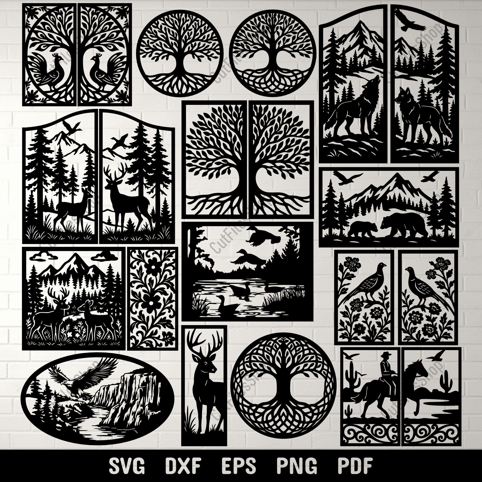 SVG, DXF, EPS files for Cutting Machines. Create stunning decor now!