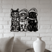 Customizable Christmas Cats SVG: DTF Print, DXF for CNC, and Sublimate
