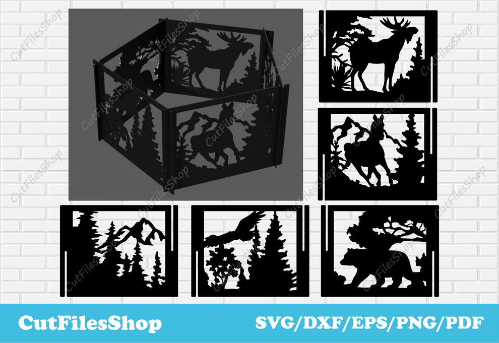 Fire Pit CNC for laser cutting, Fire Pits DXF files for plasma, DXF ...