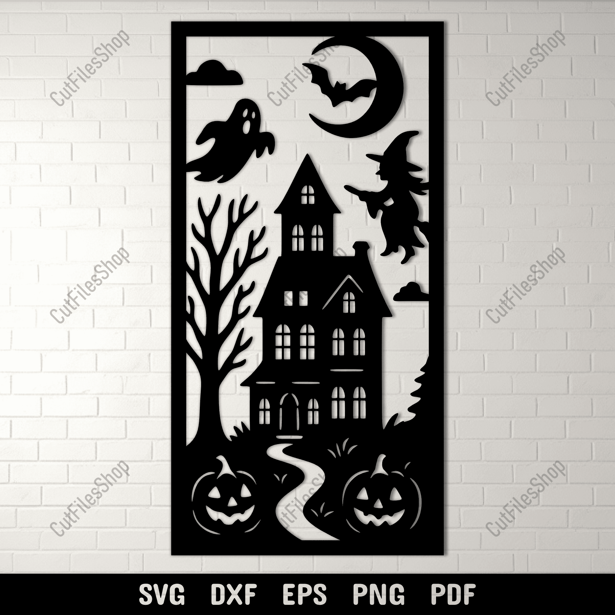 Halloween SVG, Cut files for Cricut, Halloween DXF for Laser