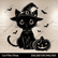 Halloween Cartoon Cat and Pumpkin SVG | Cricut, Glowforge, DXF For CNC