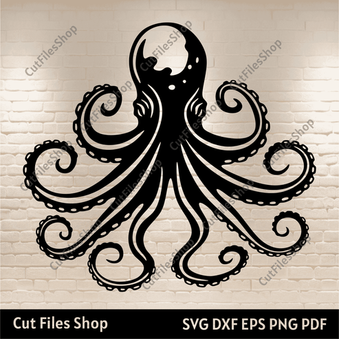 Octopus SVG & DXF Files for CNC and Cricut