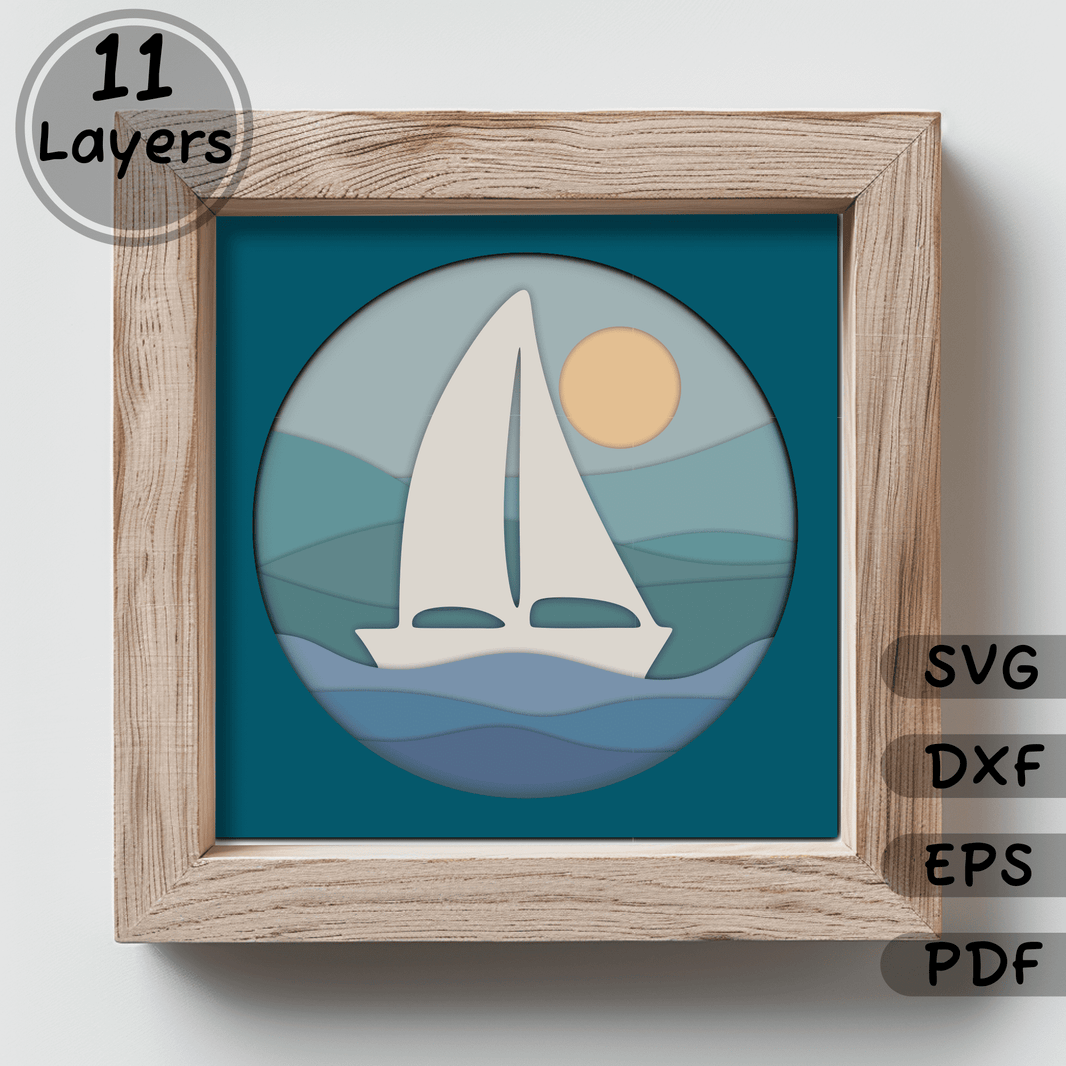 3D Shadow Box, 3D Layered Svg files, 3D Paper cut, Svg for Cricut – Cut ...
