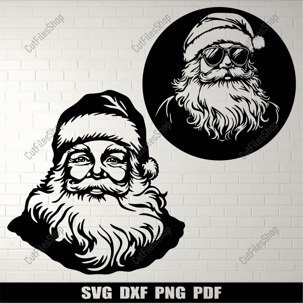 Santa Claus SVG, DXF, EPS and PNG: DIY Crafts