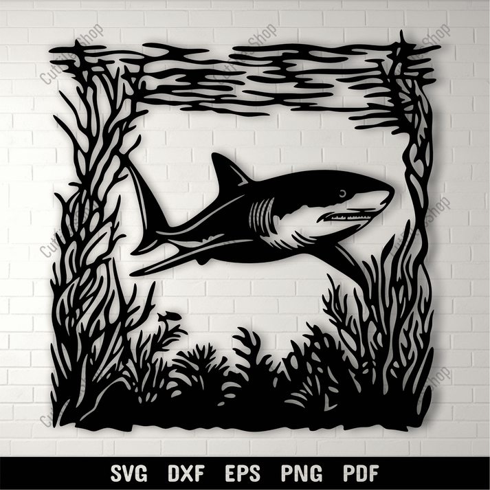 Shark Svg for Cricut, Dxf for CNC, Vinyl Cutting files