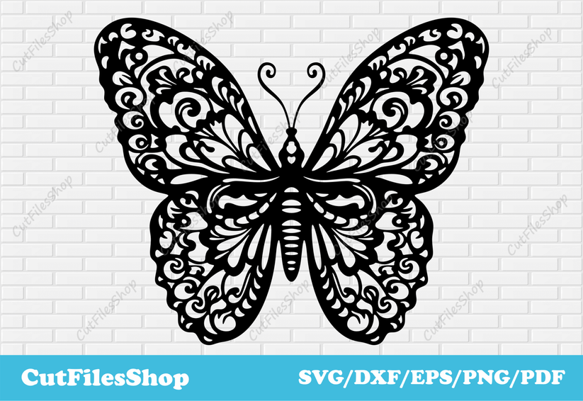 Butterfly dxf files for laser cut,dxf for plasma